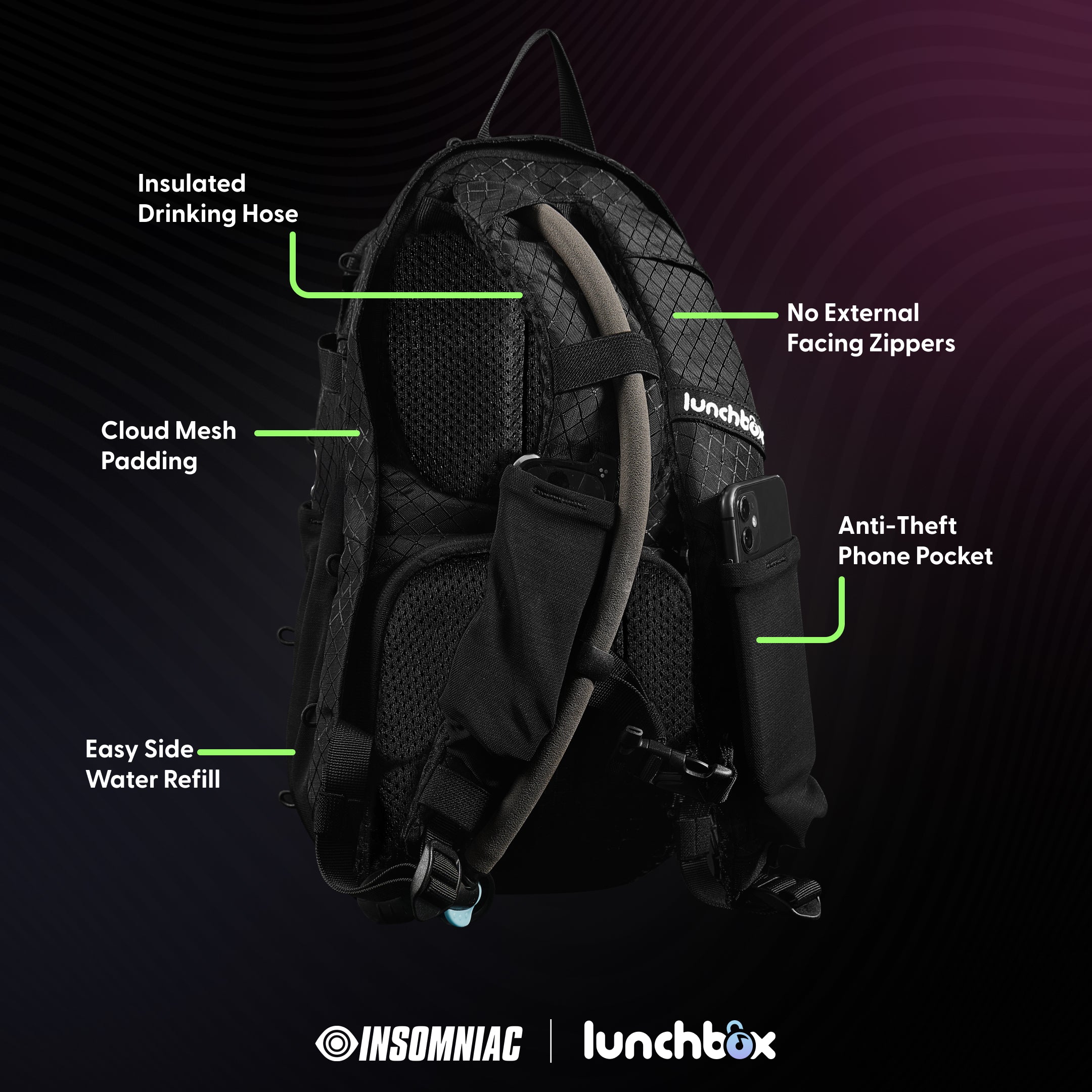 EDC Las Vegas 2026 Hydration Pack – Lunchbox Packs