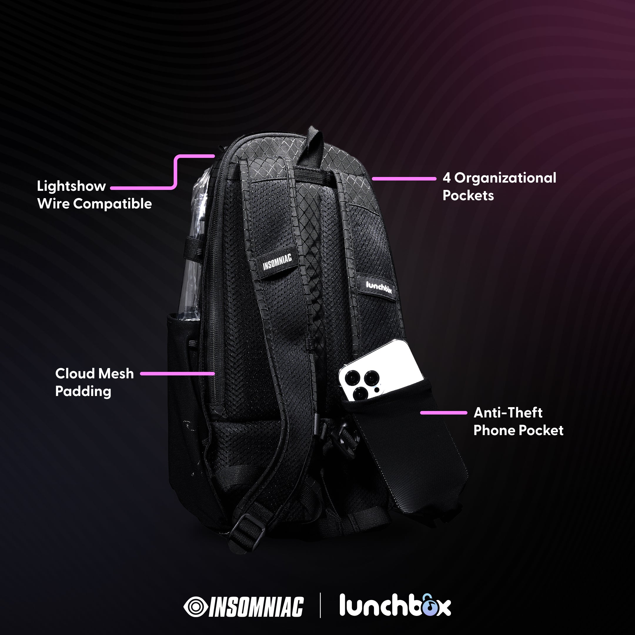 Clear Lite Pack l Insomniac x Lunchbox – Lunchbox Packs